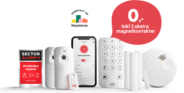 Alarm - Brann- og innbruddsalarm | Et trygt hjem | Sector Alarm