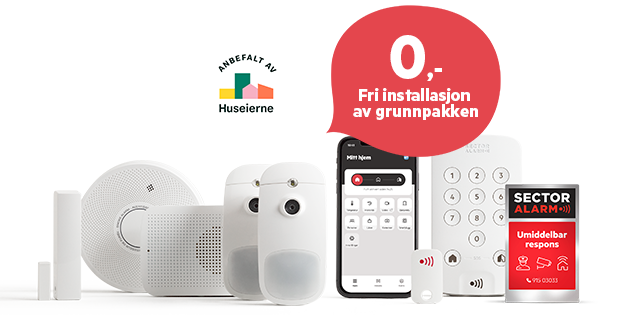 Alarm - Brann- og innbruddsalarm | Et trygt hjem | Sector Alarm