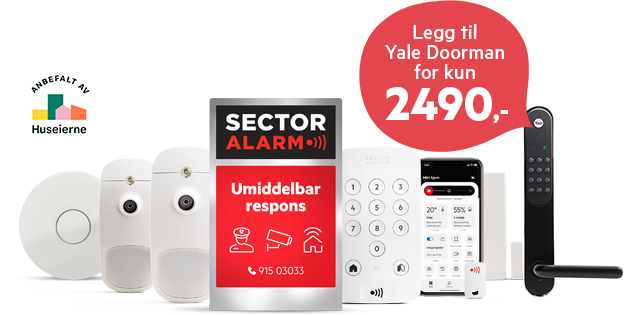 Alarm - Brann- og innbruddsalarm | Et trygt hjem | Sector Alarm