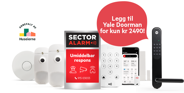Alarm - Brann- og innbruddsalarm | Et trygt hjem | Sector Alarm